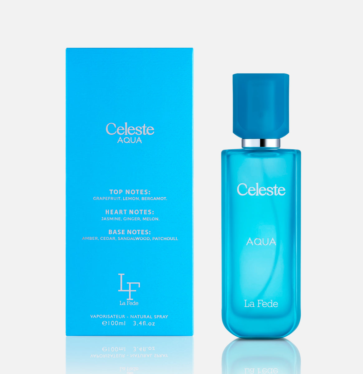 LA FEDE CELESTE AQUA 100 ML EAU DE PARFUM FOR MEN & WOMEN - KHADLAJ – Khadlaj Perfumes