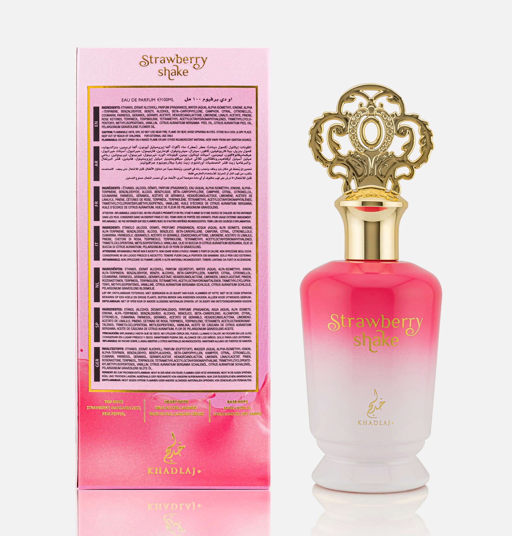 KHADLAJ STRAWBERRY SHAKE 100 ML EAU DE PARFUM SPRAY FOR WOMEN – Khadlaj ...