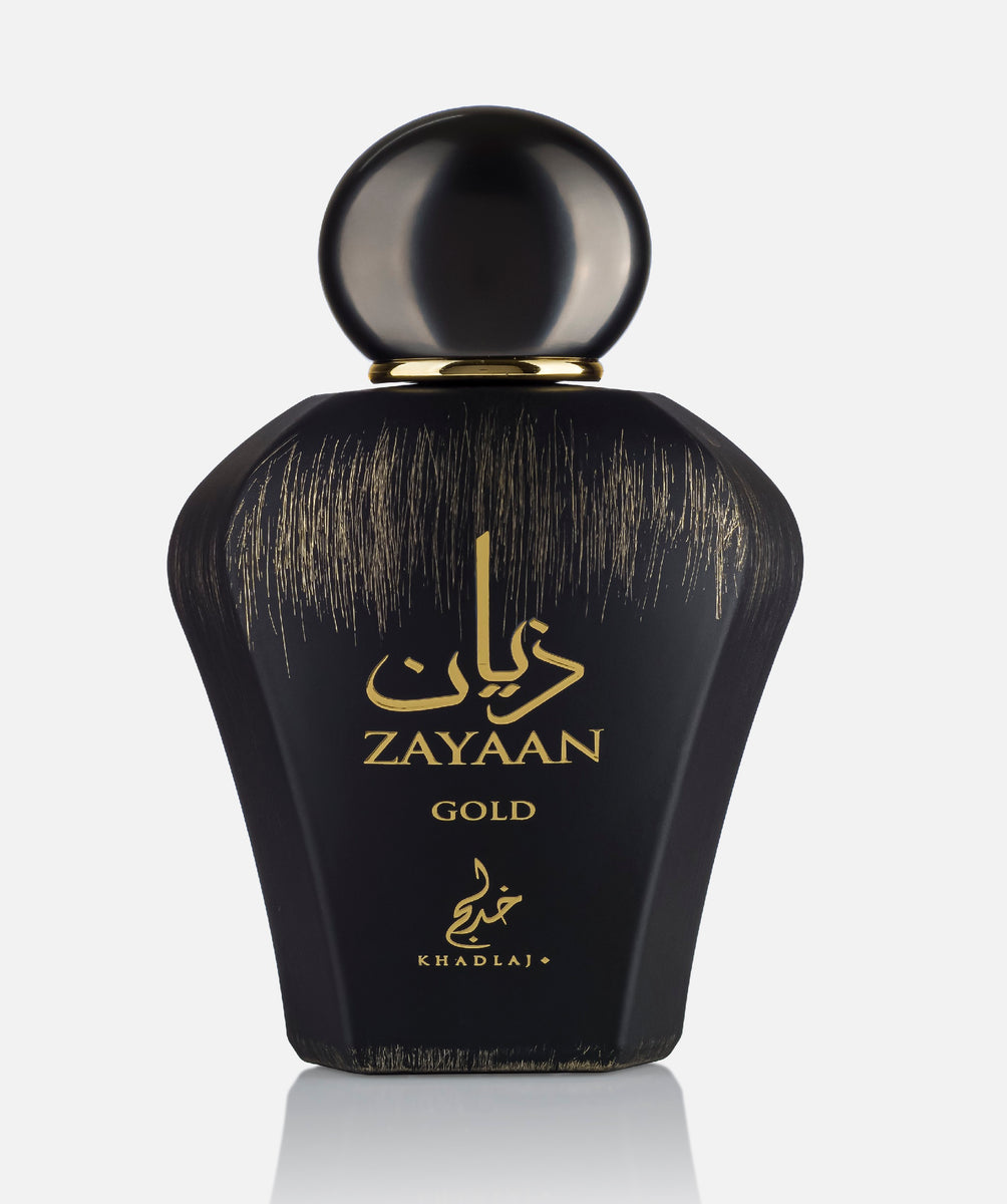 Zayaan Gold Woody Amber Musk Perfume for Men Online – Khadlaj Perfumes